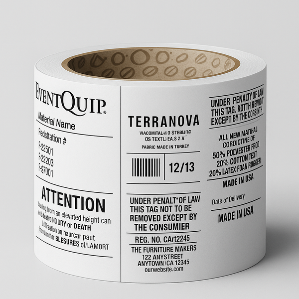 Custom Printed Tyvek & Taffeta Labels – Care, Compliance & Safety Tags ...